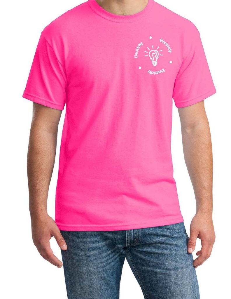 A4 Performance Tee with electricity Screen printed logo